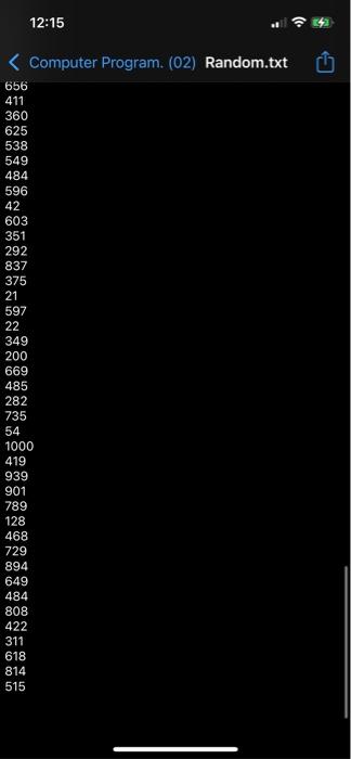 Solved 24. Using Files-Numeric Processing If you have | Chegg.com