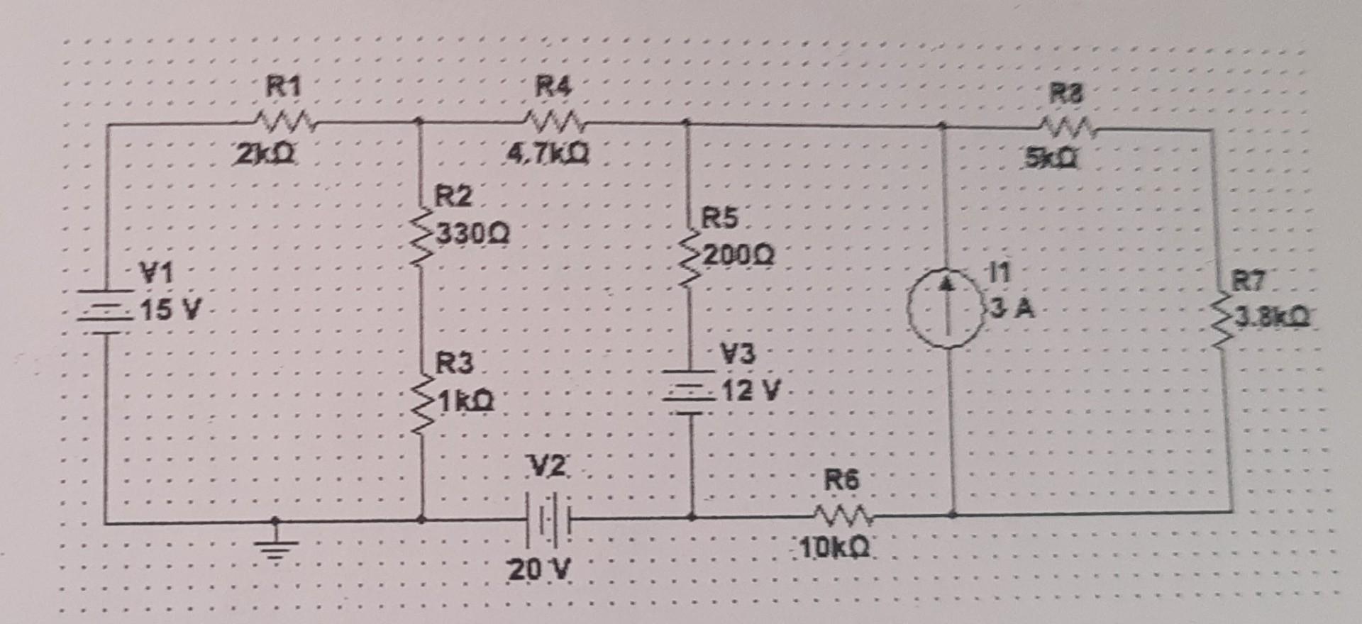 Solved III. Calculate the current through resistor R7 of | Chegg.com