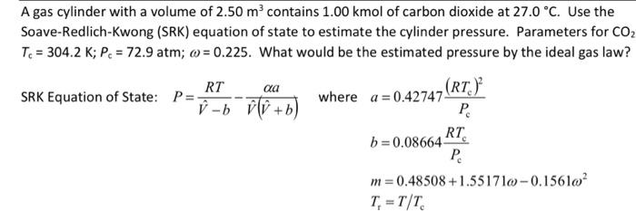 Solved A gas cylinder with a volume of 2.50 m3 contains | Chegg.com