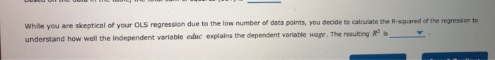 Solved 8. Calculating SSR, SSE, SST, and R-squared Suppose | Chegg.com