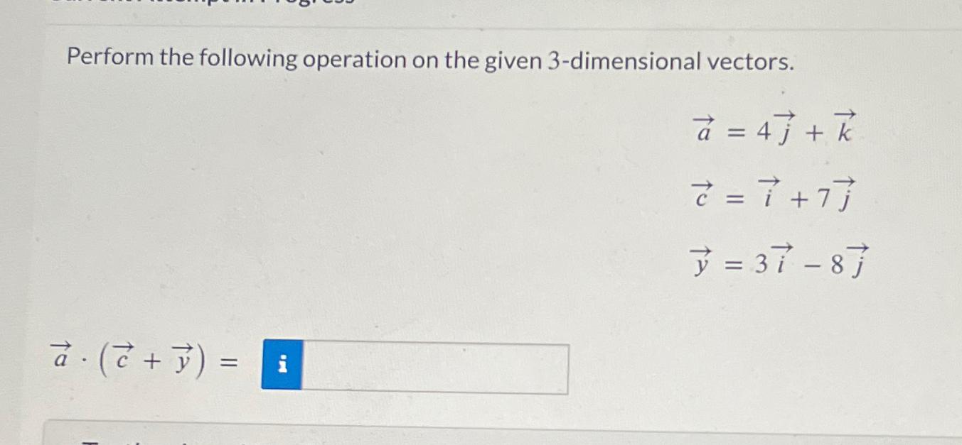 Solved Perform the following operation on the given | Chegg.com