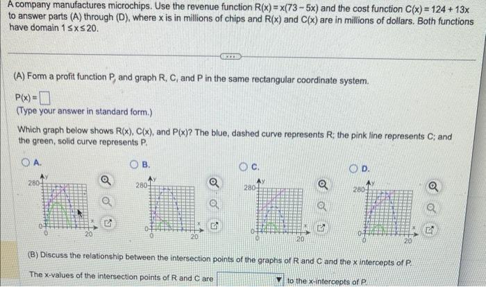 Solved A Company Manufactures Microchips Use The Revenue