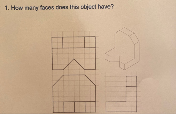 Solved 1. How many faces does this object have? | Chegg.com