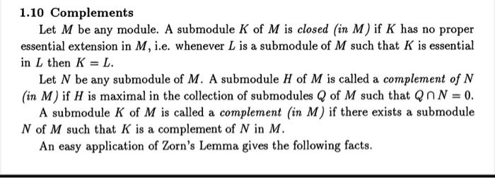 Solved If A closed submodule in M and B essential in M. | Chegg.com