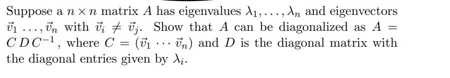 Solved Suppose a nxn matrix A has eigenvalues 11,..., In and | Chegg.com