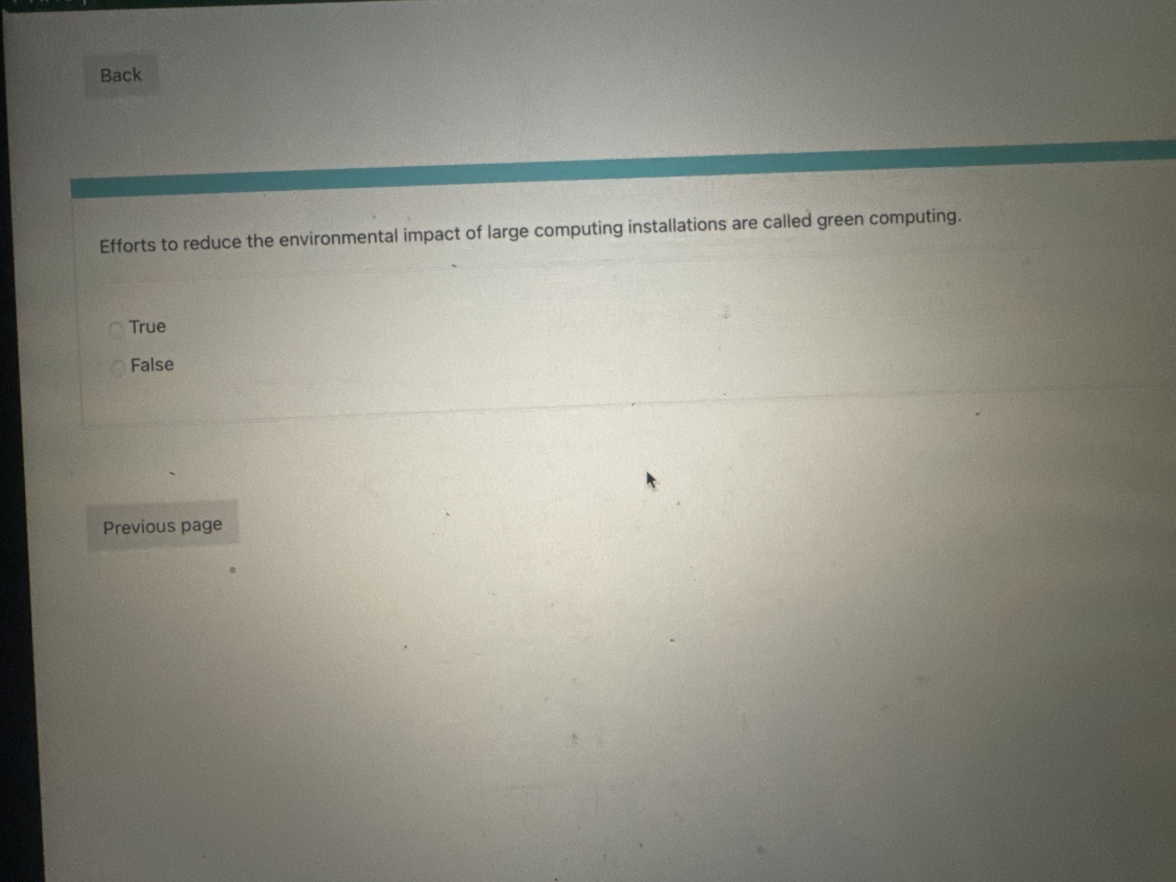 Solved Efforts to reduce the environmental impact of large | Chegg.com
