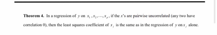 2. Prove Theorem 2 on the multicollinearity handout. | Chegg.com