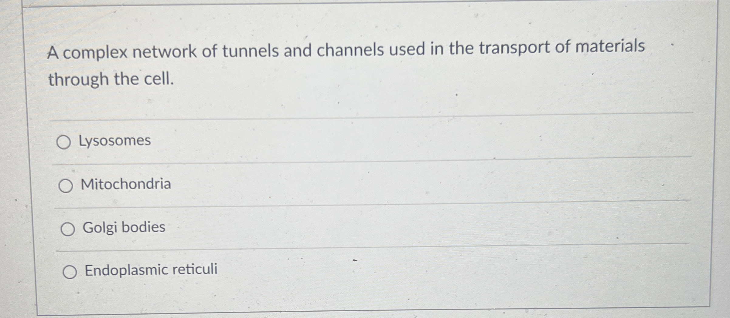 Solved A complex network of tunnels and channels used in the | Chegg.com