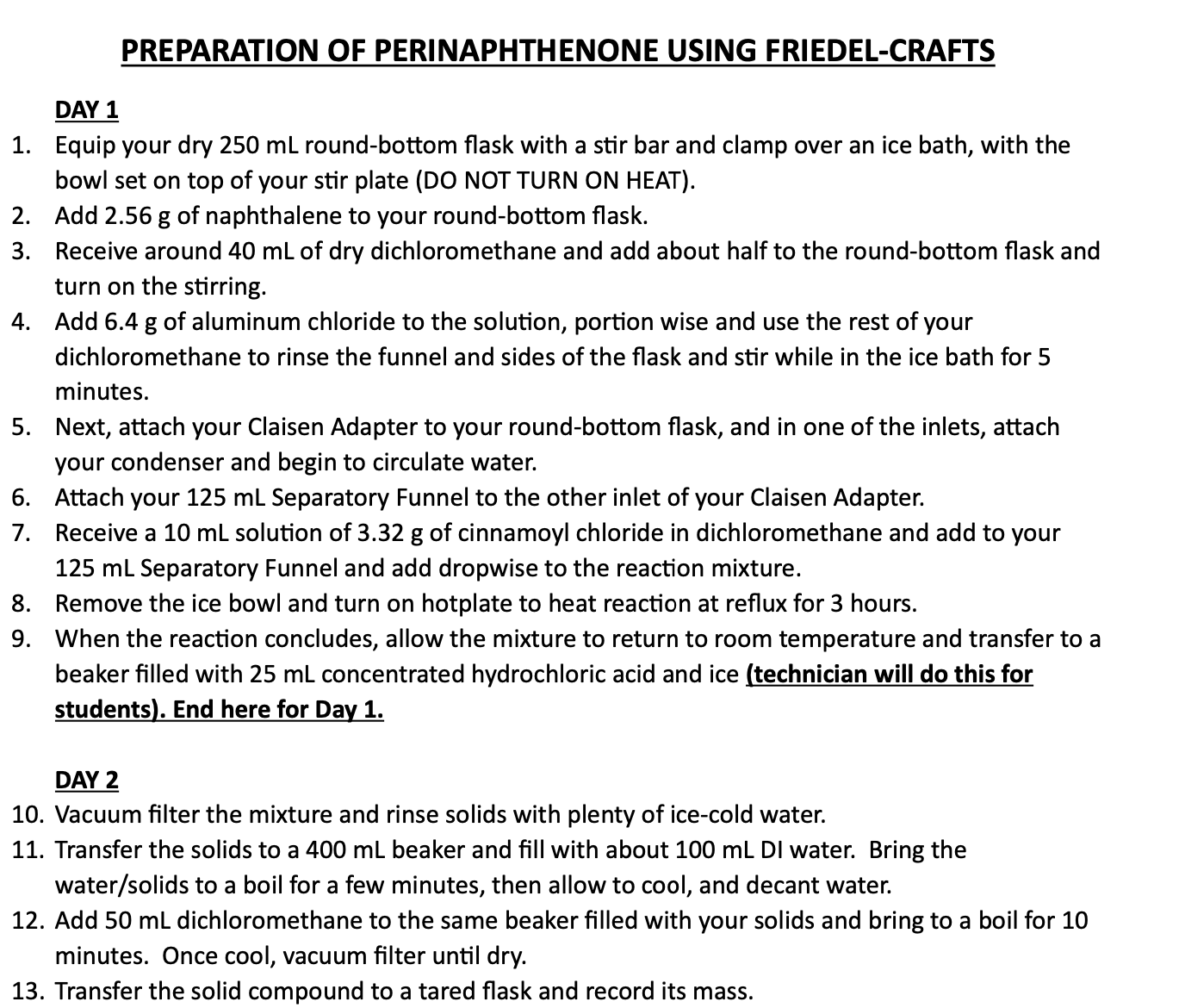 Solved Calulate theoretical yield of PERINAPHTHENONE USING | Chegg.com