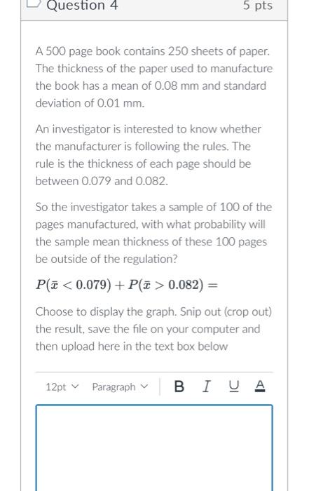 Solved Question 4 5 pts A 500 page book contains 250 sheets | Chegg.com