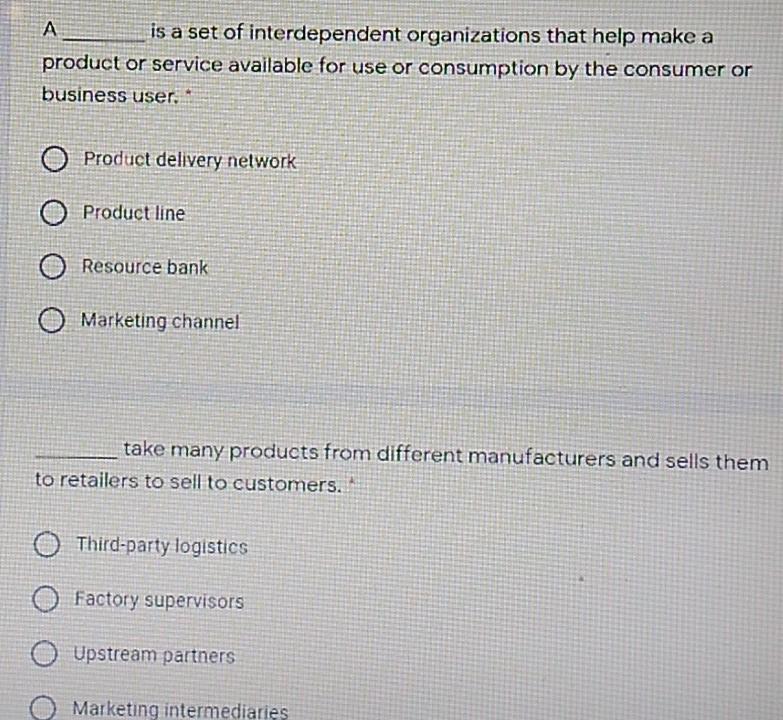 Solved А. is a set of interdependent organizations that help | Chegg.com