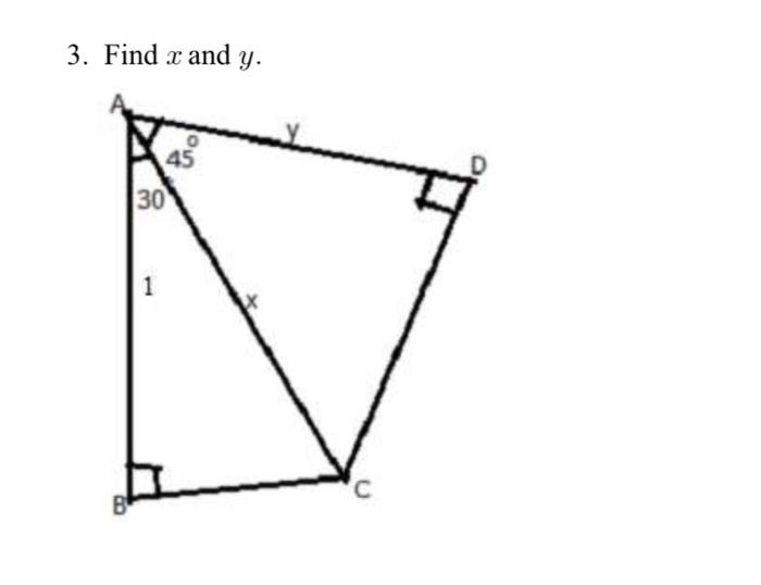 Solved 3. Find x and y. | Chegg.com