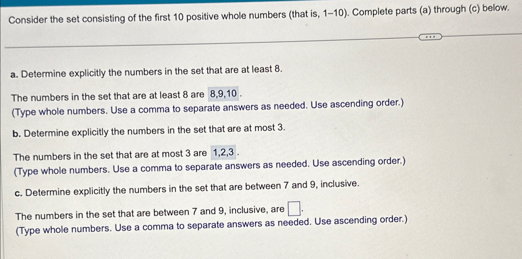 Solved Consider the set consisting of the first 10 ﻿positive | Chegg.com