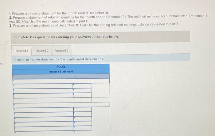 Solved Tableau DA 2-3: Mini-Case, Preparing an income | Chegg.com