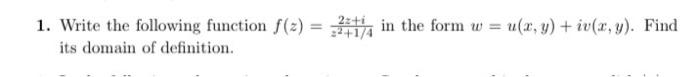 Solved topic is complex analysis. please give a lot of | Chegg.com