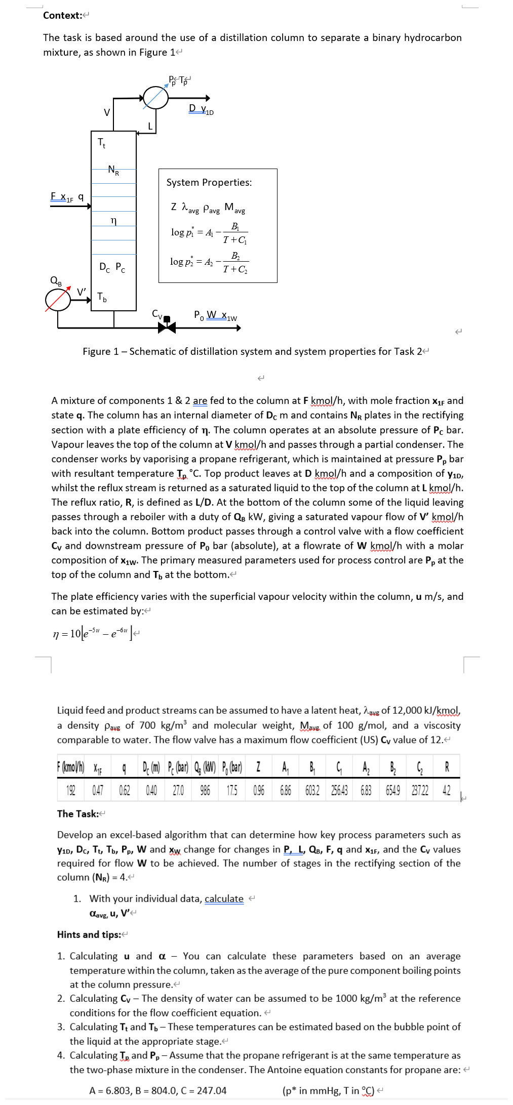 Solved Context:The task is based around the use of a | Chegg.com