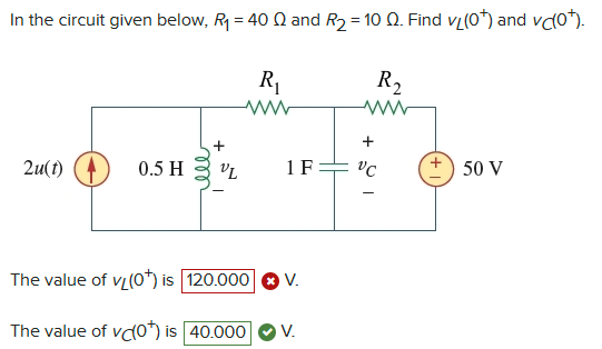 Solved In the circuit given below, R1=40Ω ﻿and R2=10Ω. ﻿Find | Chegg.com