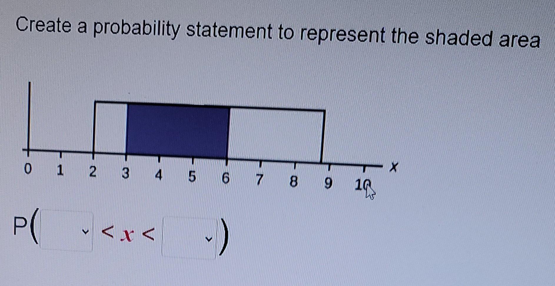 Solved Create a probability statement to represent the | Chegg.com