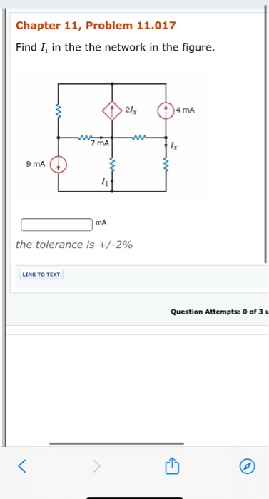 Solved Chapter 11, Problem 11.017 Find I, in the the network | Chegg.com