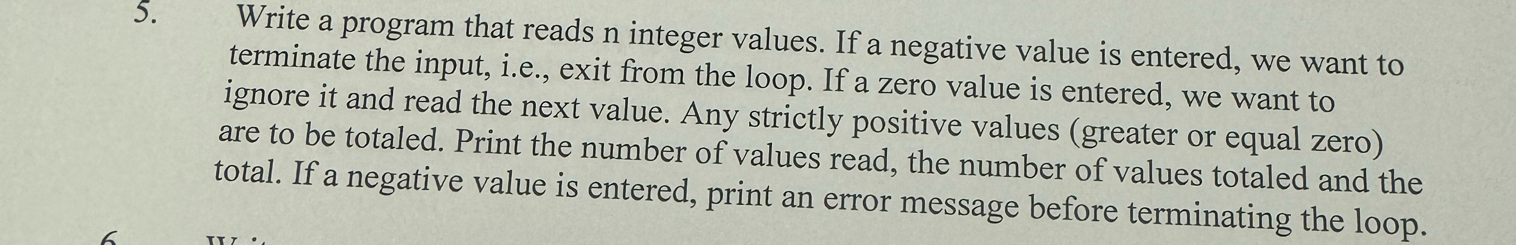 Solved Write a program that reads n ﻿integer values. If a | Chegg.com