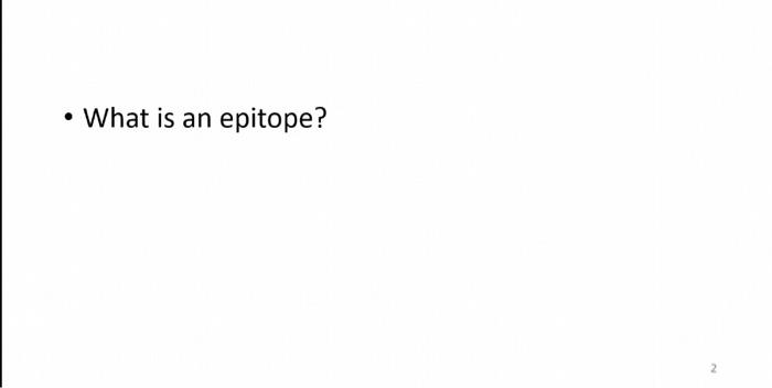 Solved - What is an epitope? | Chegg.com