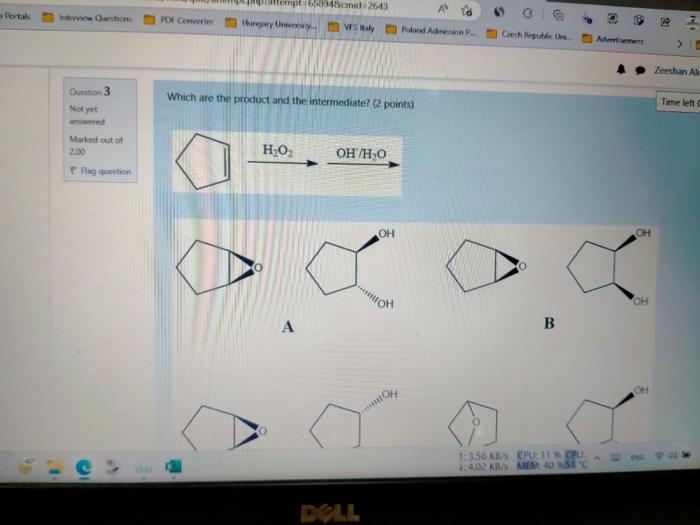 Solved Which are the product and the intermediate? (2 | Chegg.com