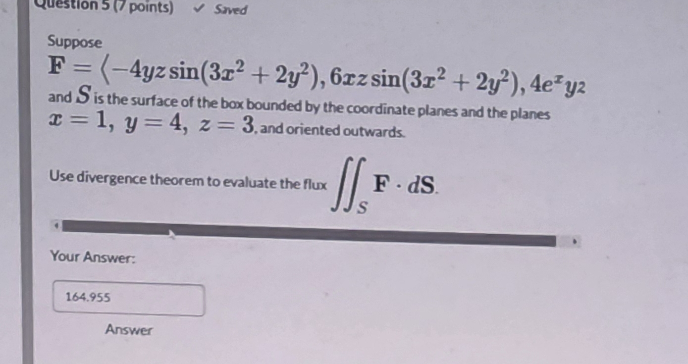 Solved Question 5 (7 ﻿points) ﻿SivedSupposeand S ﻿is the | Chegg.com