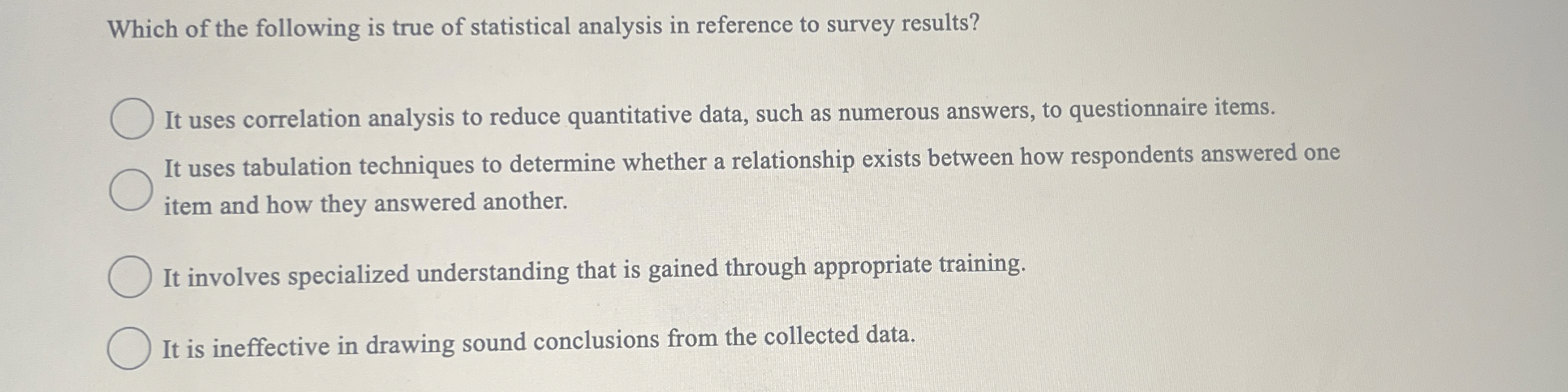 Solved Which of the following is true of statistical | Chegg.com