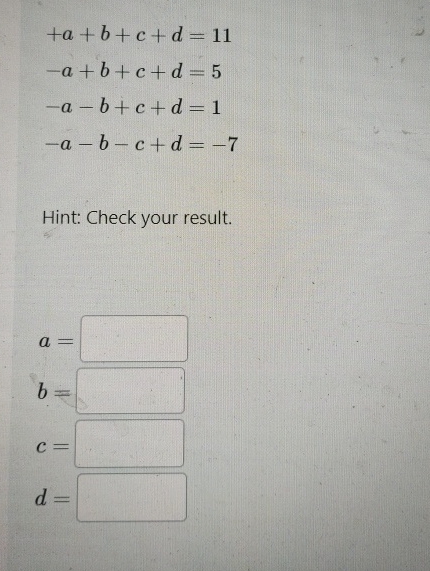 Solved determine the solution of the system of 4 ﻿equations | Chegg.com