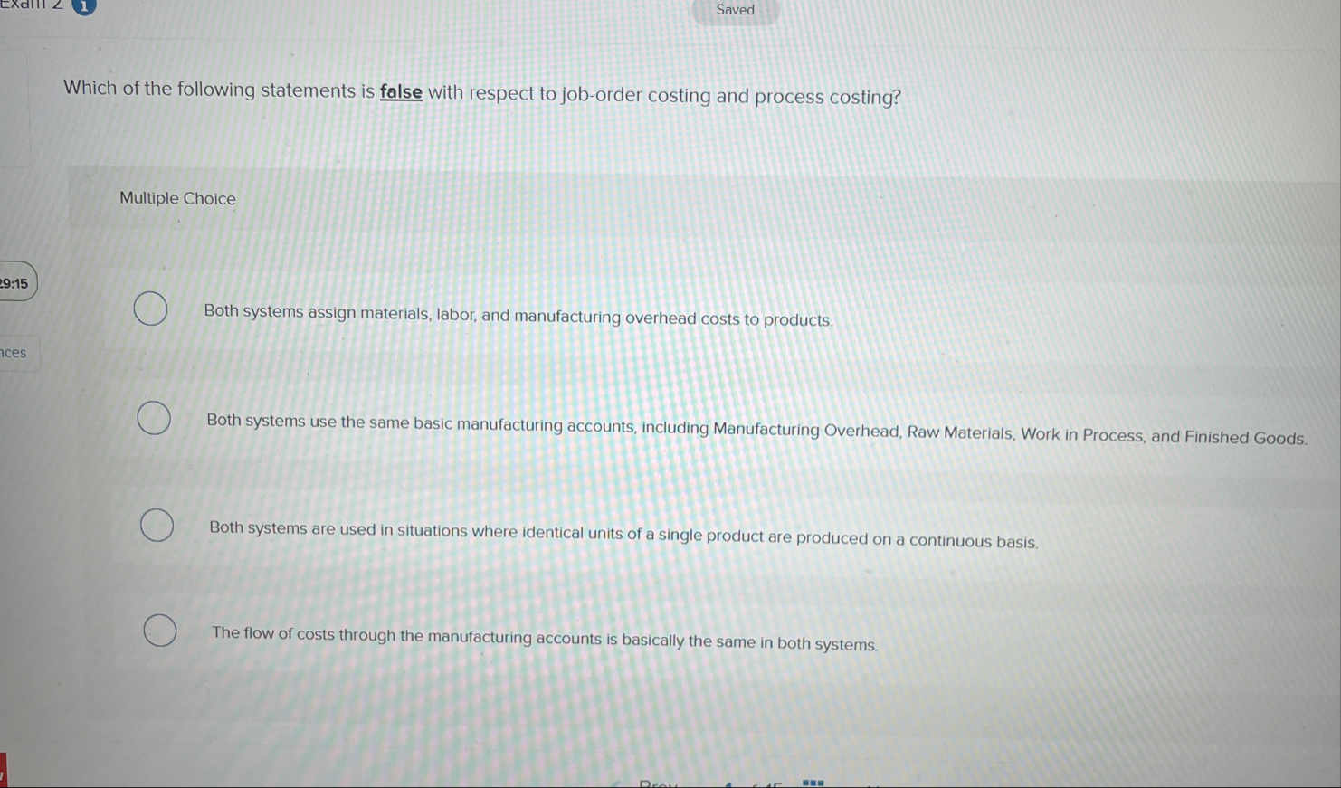 Solved SavedWhich of the following statements is false with | Chegg.com
