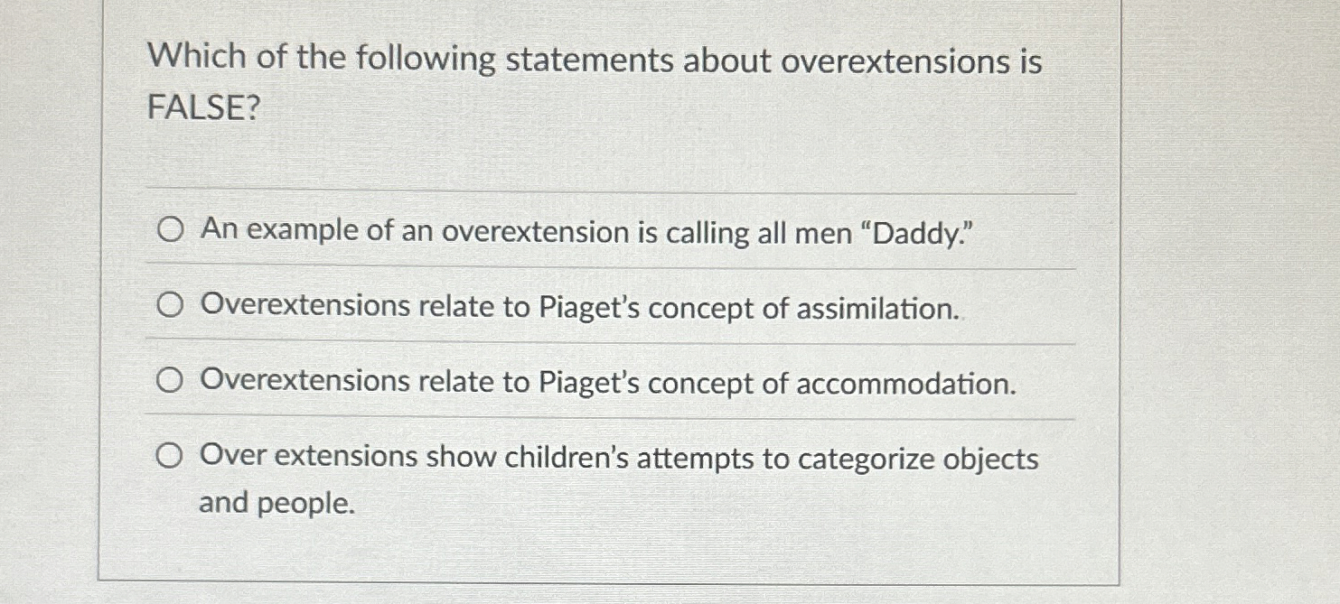 Solved Which of the following statements about | Chegg.com