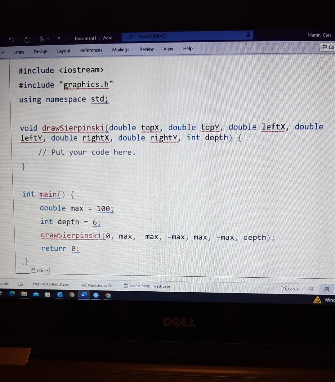 Solved write a program that draws a Sierpinski triangle. | Chegg.com