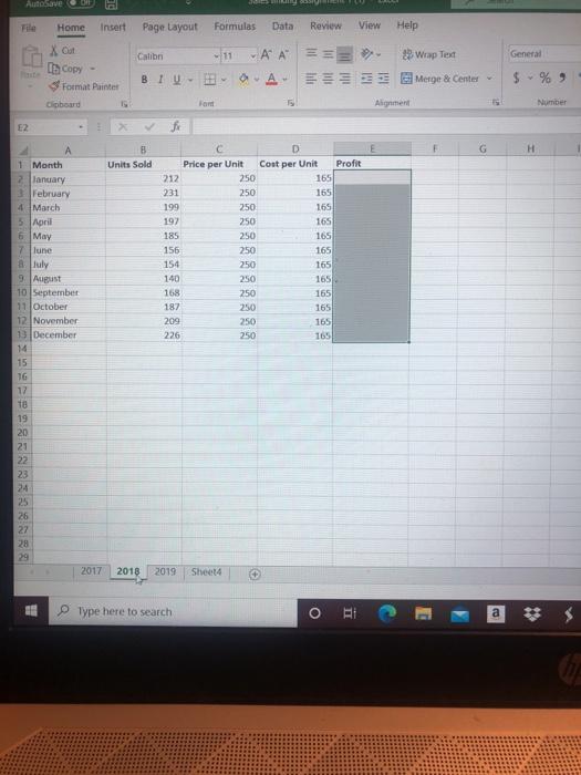Solved AutoSave OF Sales linking assignment 1 (1) - Excel | Chegg.com