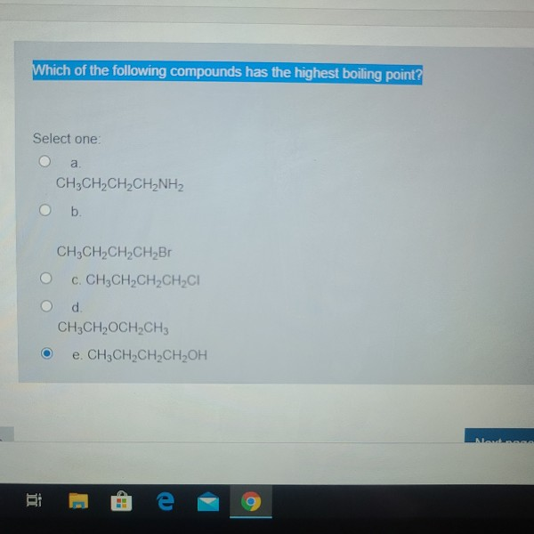 Solved Which of the following compounds has the highest | Chegg.com