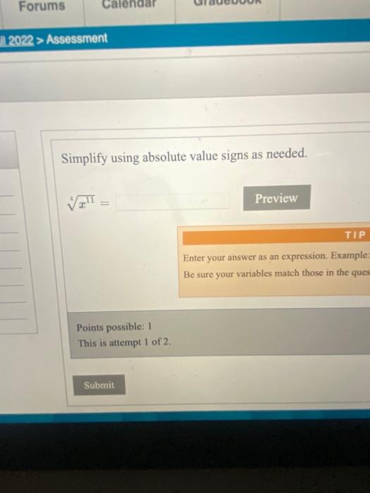 Solved Simplify using absolute value signs as needed. 3b7= | Chegg.com