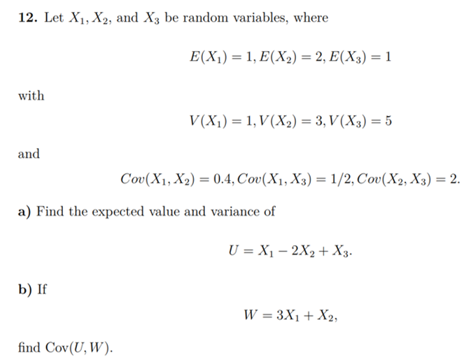 Solved Let x1,x2, ﻿and x3 ﻿be random variables, | Chegg.com
