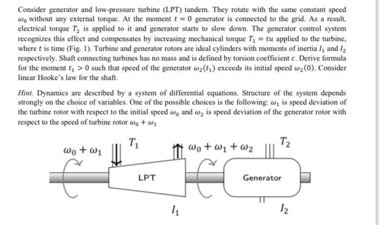 Solved Consider generator and low-pressure turbine (LPT) | Chegg.com