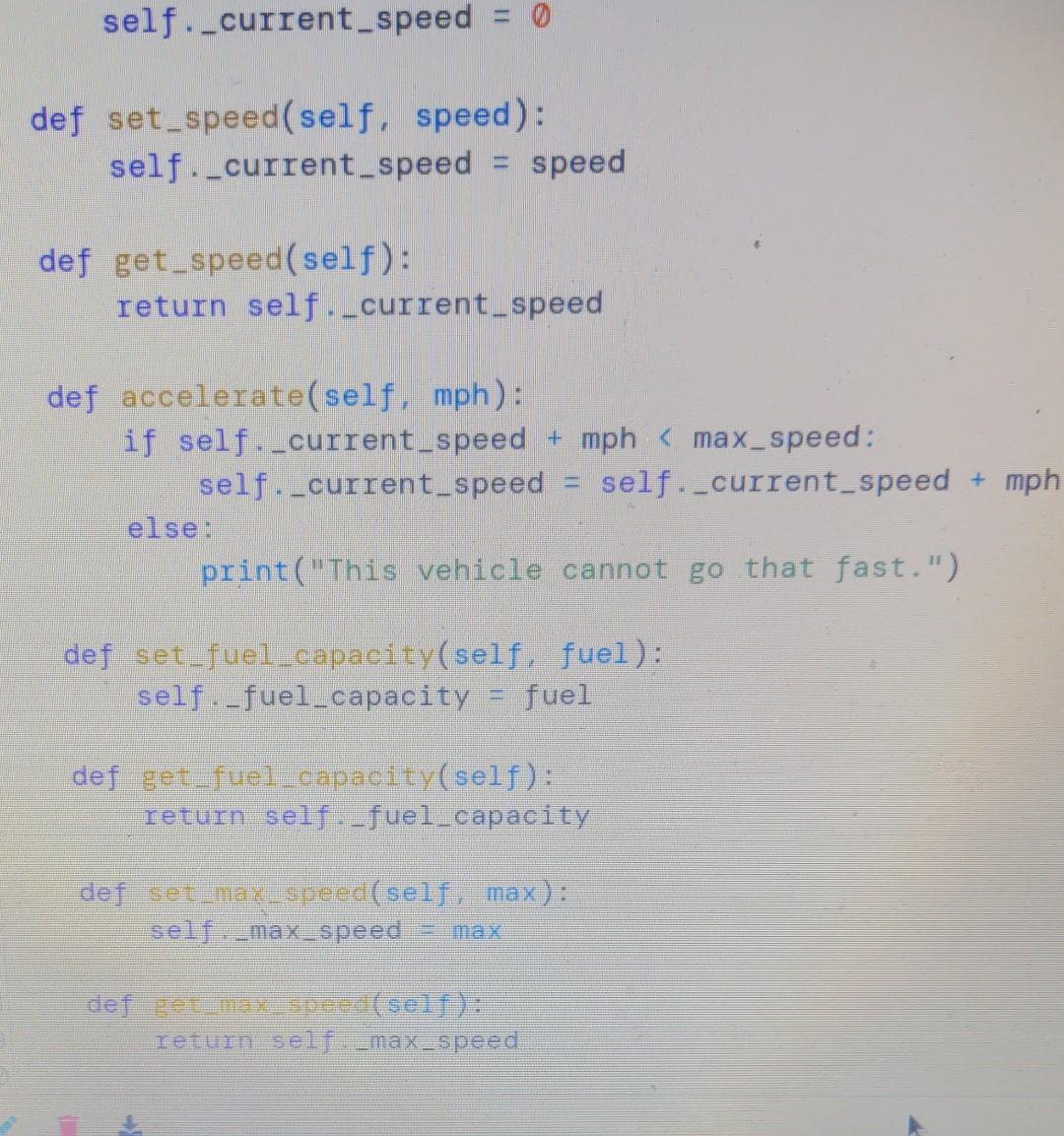 Solved nstructions 1. Open the file named Motorcycle.py. 2. | Chegg.com
