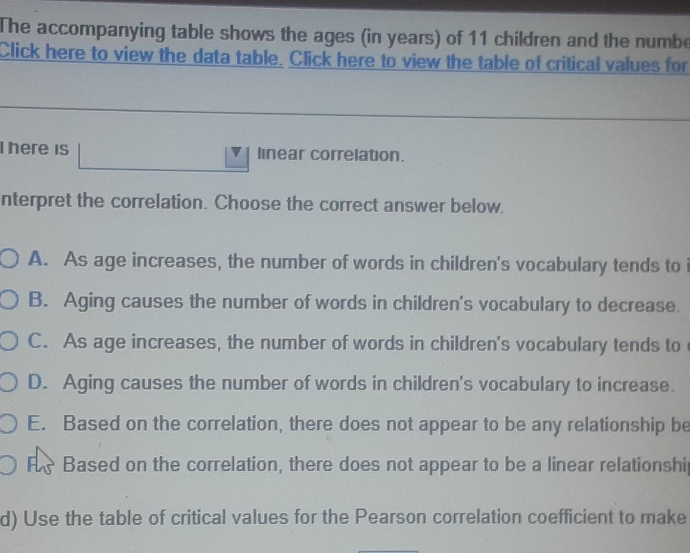 The accompanying table shows the ages (in years) of | Chegg.com