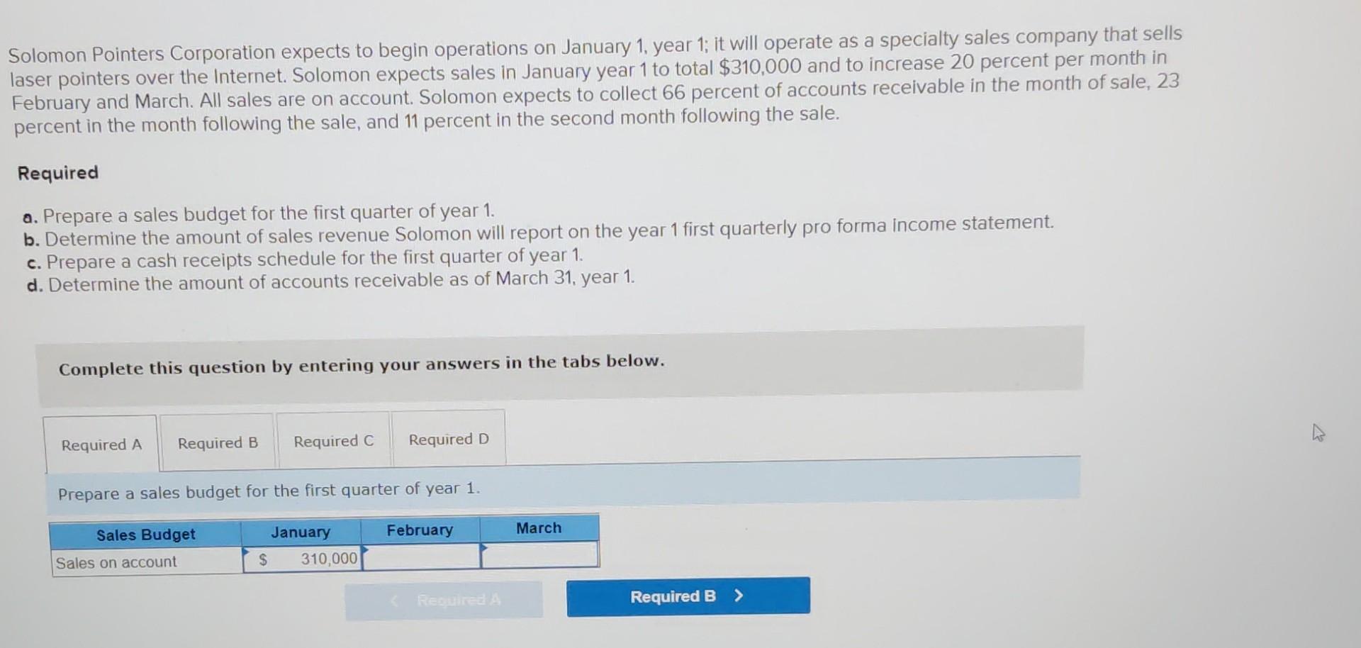 Solved Solomon Pointers Corporation expects to begin | Chegg.com
