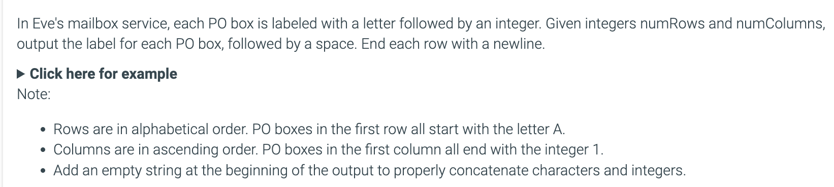 Solved programming language is java.In Eve's mailbox | Chegg.com