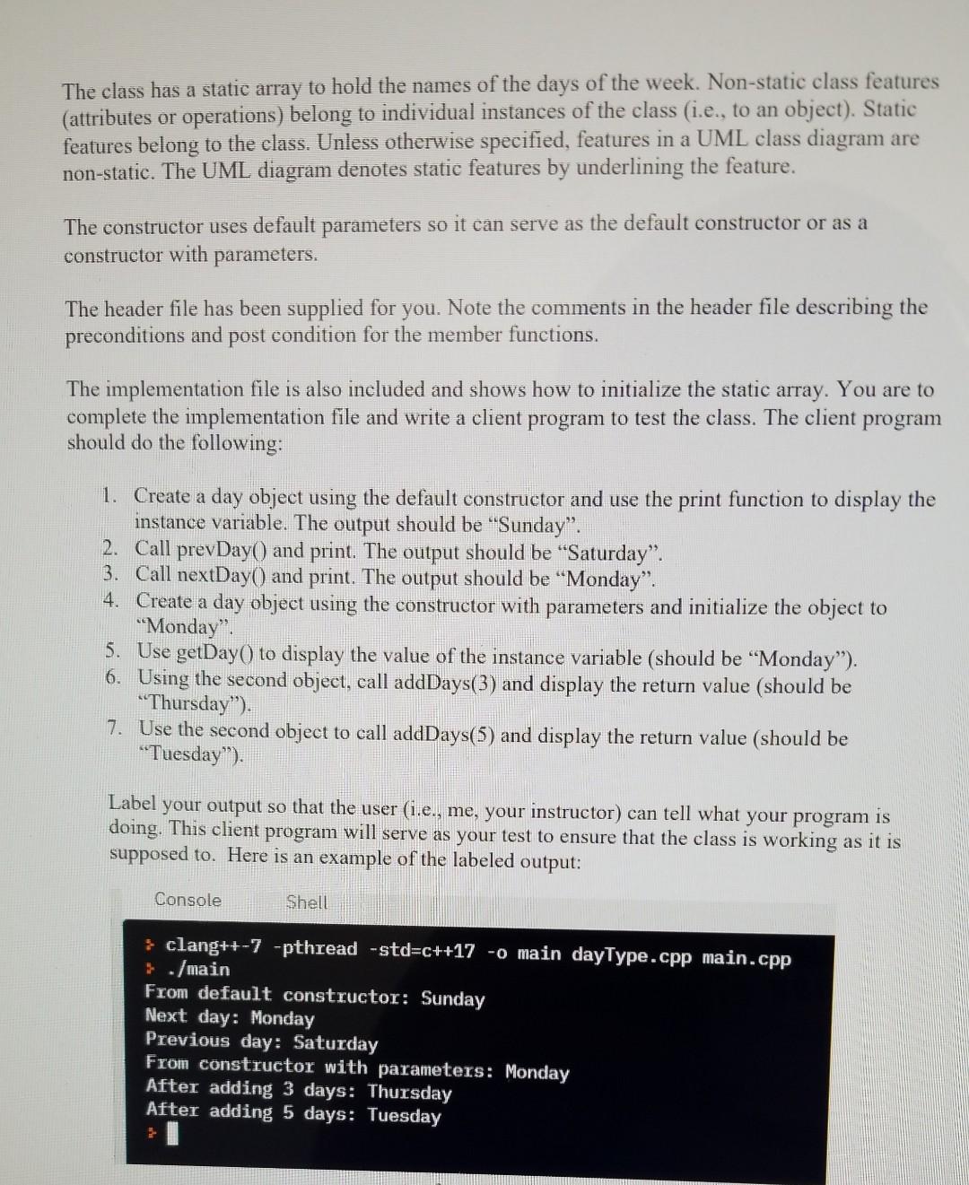 Solved please explain and write in cpp very confused. The | Chegg.com