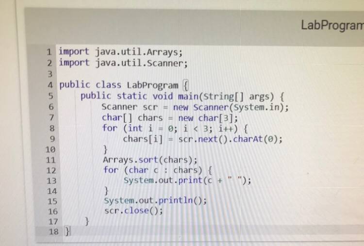 Solved In Java please.If my input was "C A B" ﻿how do I | Chegg.com