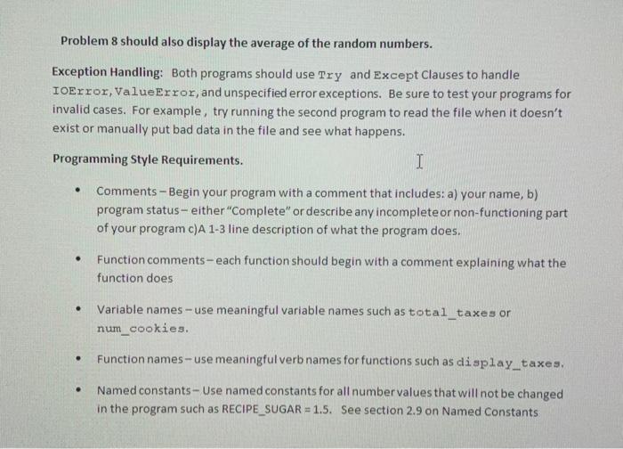 Solved You will create each program in the IDLE environment | Chegg.com