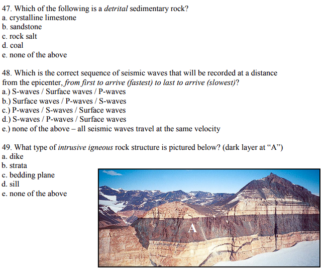 Which of the following is a detrital sedimentary | Chegg.com