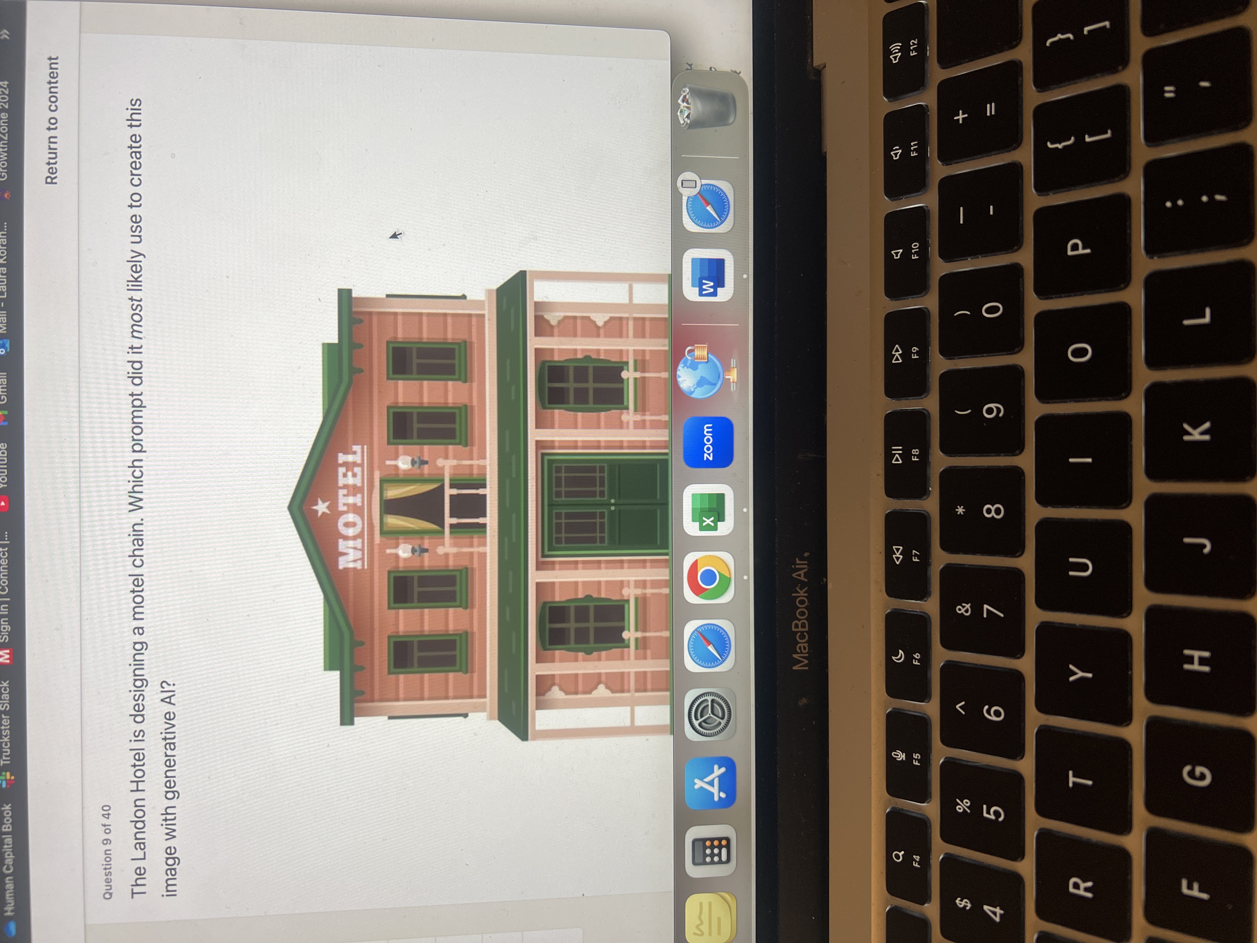 Solved Return to content Question 9 ﻿of 40 ﻿The Landon Hotel | Chegg.com