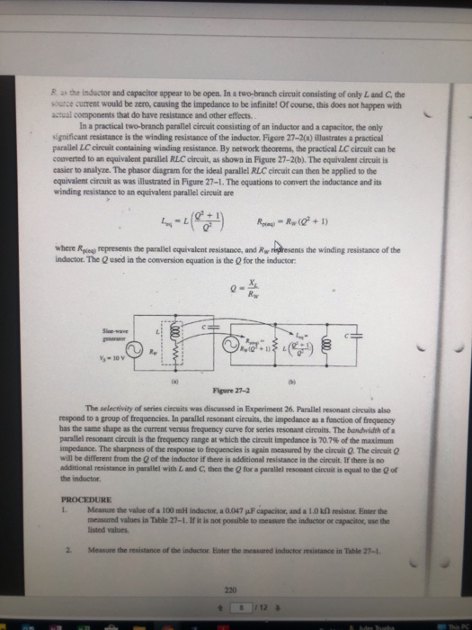 Parallel Resonance Name Date Class READING Floyd, | Chegg.com