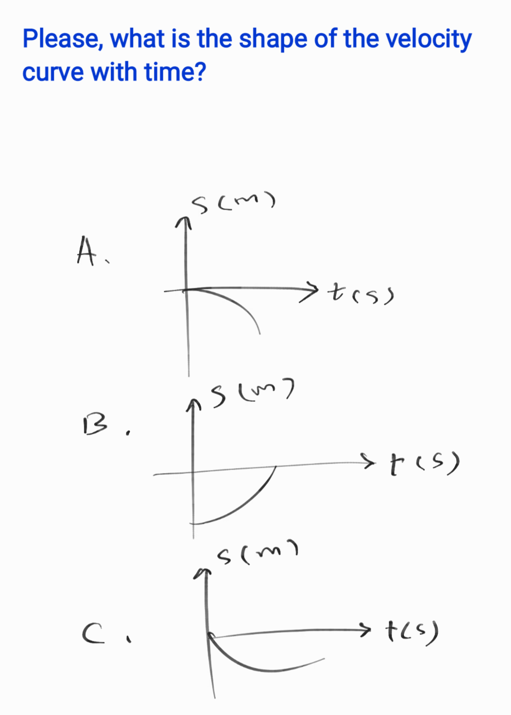 Solved From these graphs of the distance and time curves, | Chegg.com