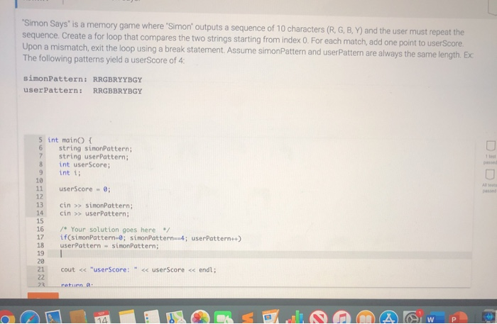 Solved "Simon Says" is a memory game where 'Simon' outputs a | Chegg.com