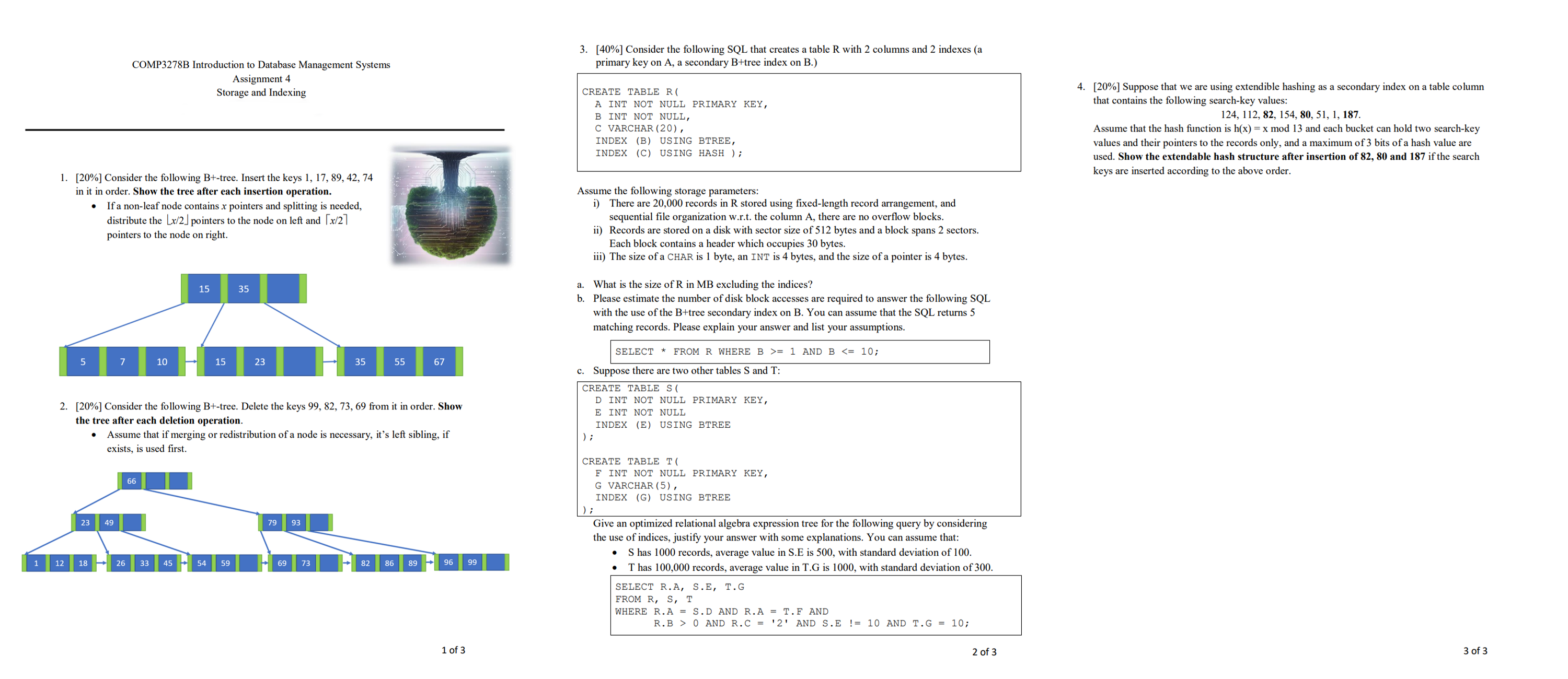 Solved COMP3278B Introduction to Database Management | Chegg.com